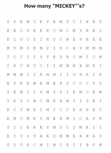 Puzzle Fun - Mickey word search! - Uncle Walt's Insider